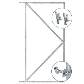IJzeren deurframe 80x100cm gegalv verstelbaar scharnier 2 ogen | Van ...